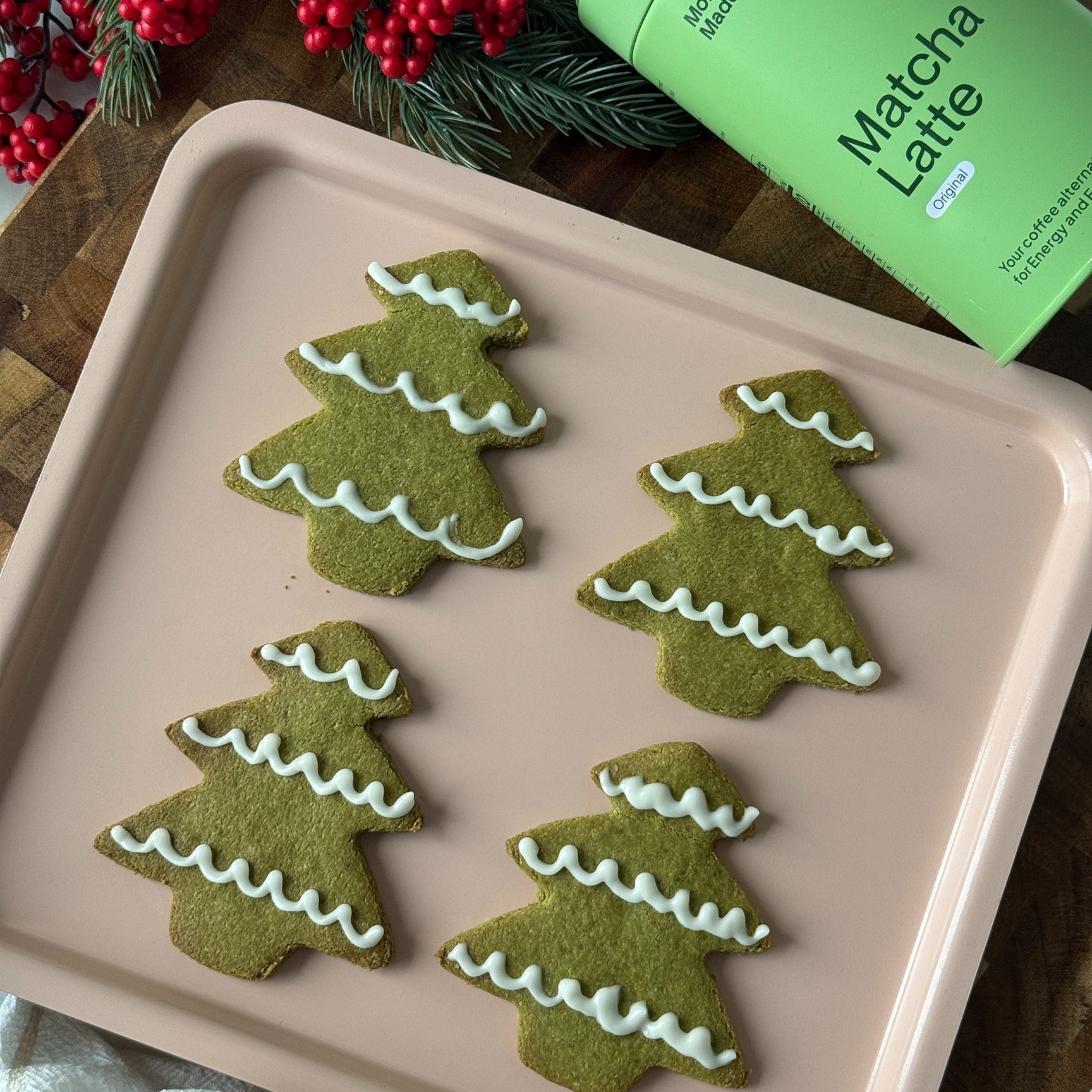 Christmas Matcha Sugar Cookies – Morning Made